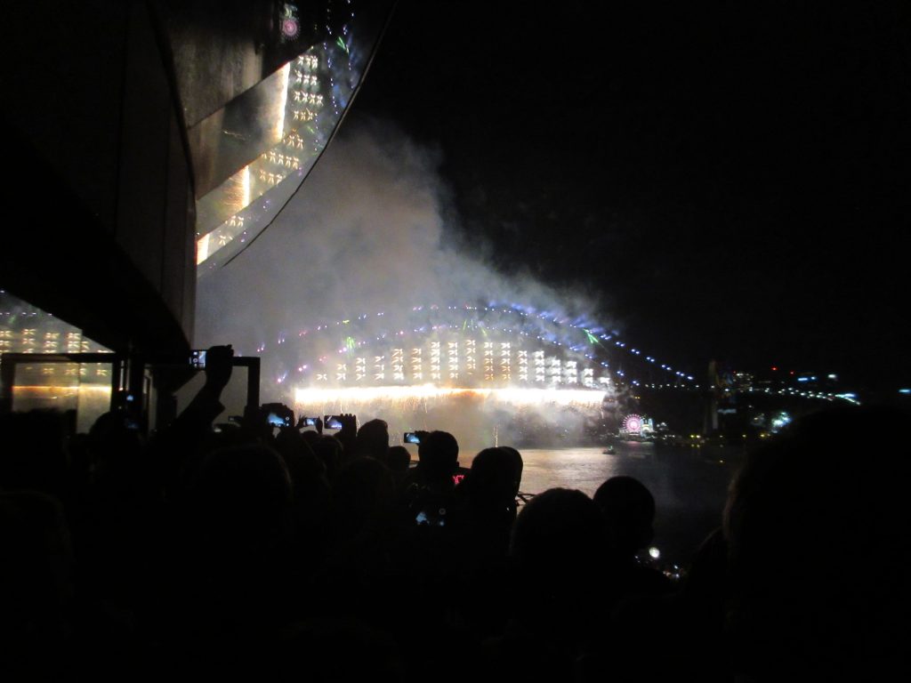 Waterfall fireworks - Travel Snippets